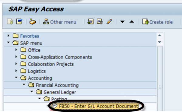 Journal Entry Posting in SAP - Go Coding