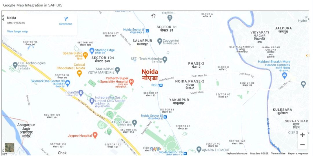 Google Maps Integration in SAP UI5 - Go Coding
