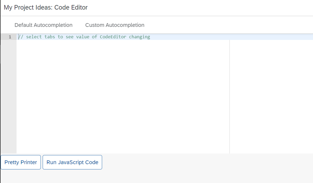 Design a Code Editor using SAP UI5 - Go Coding
